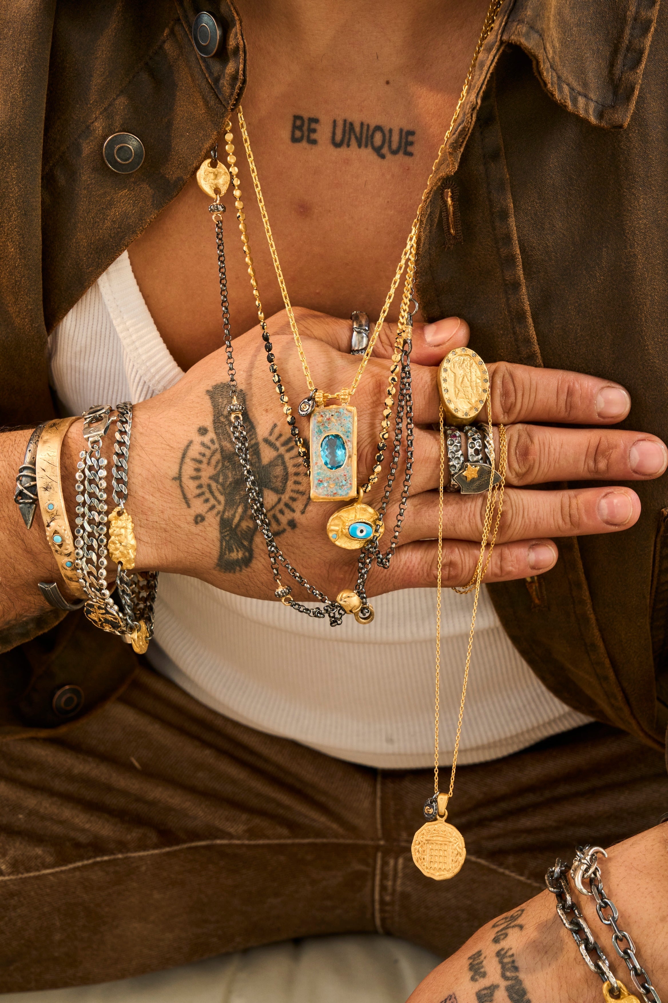Silver Men's Necklaces - Dunkel Design